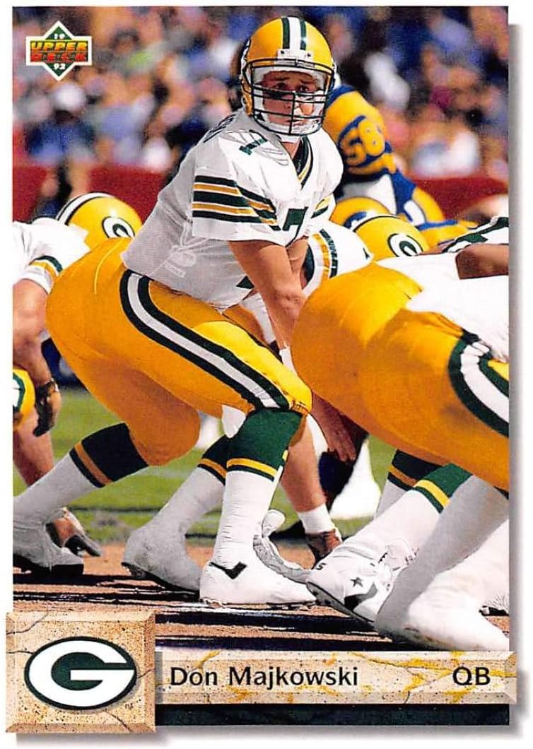 Amazon.com: 1992 Upper Deck Football #220 Don Majkowski Green Bay ...