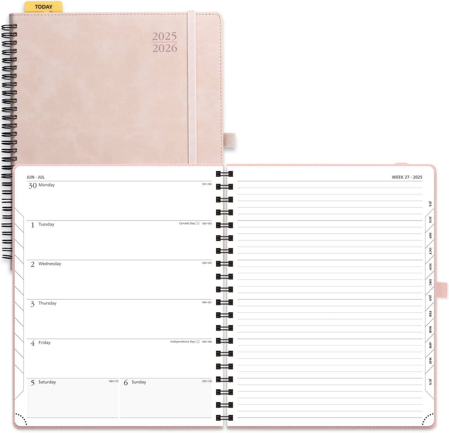 POPRUN Planner 2025-2026 Weekly Planner Notebook (Large 8.5''x 10.5 ...