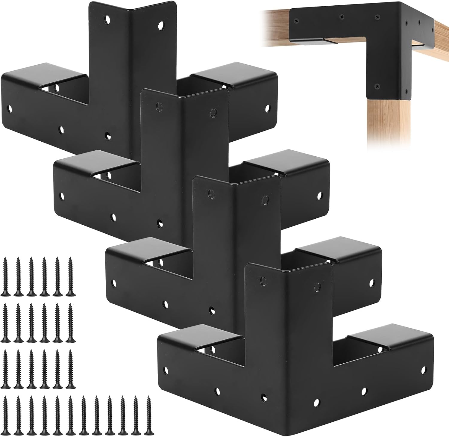 Amazon.com: Rasugarlary Work Bench Brackets, 8 Pieces 2 x 4" Steel ...