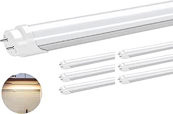 F15T8 3000K LED Tube T8 110V AC 18inch/18 Length 7W 3000K Warm White T8 ...