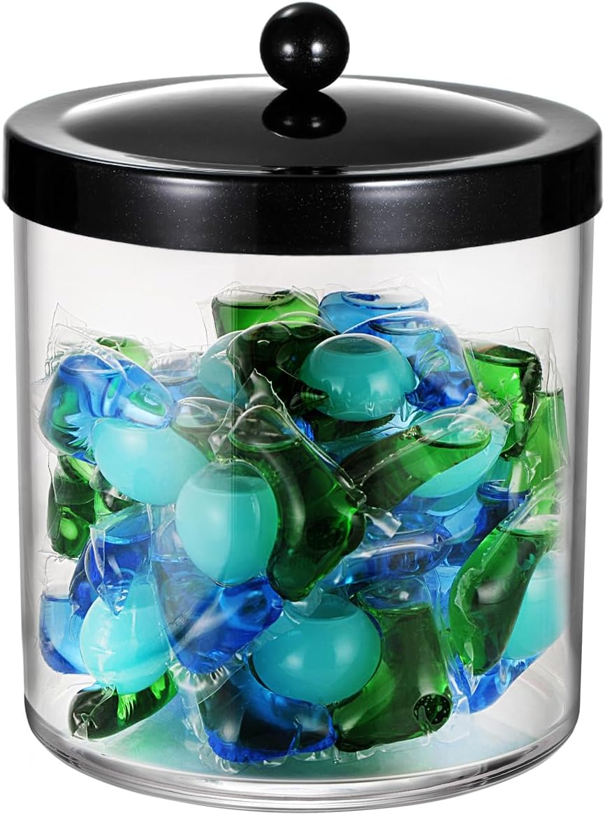 Amazon.com: Grant Howard 59105 Storage Jar Black Matte Metal Top, 68 oz.