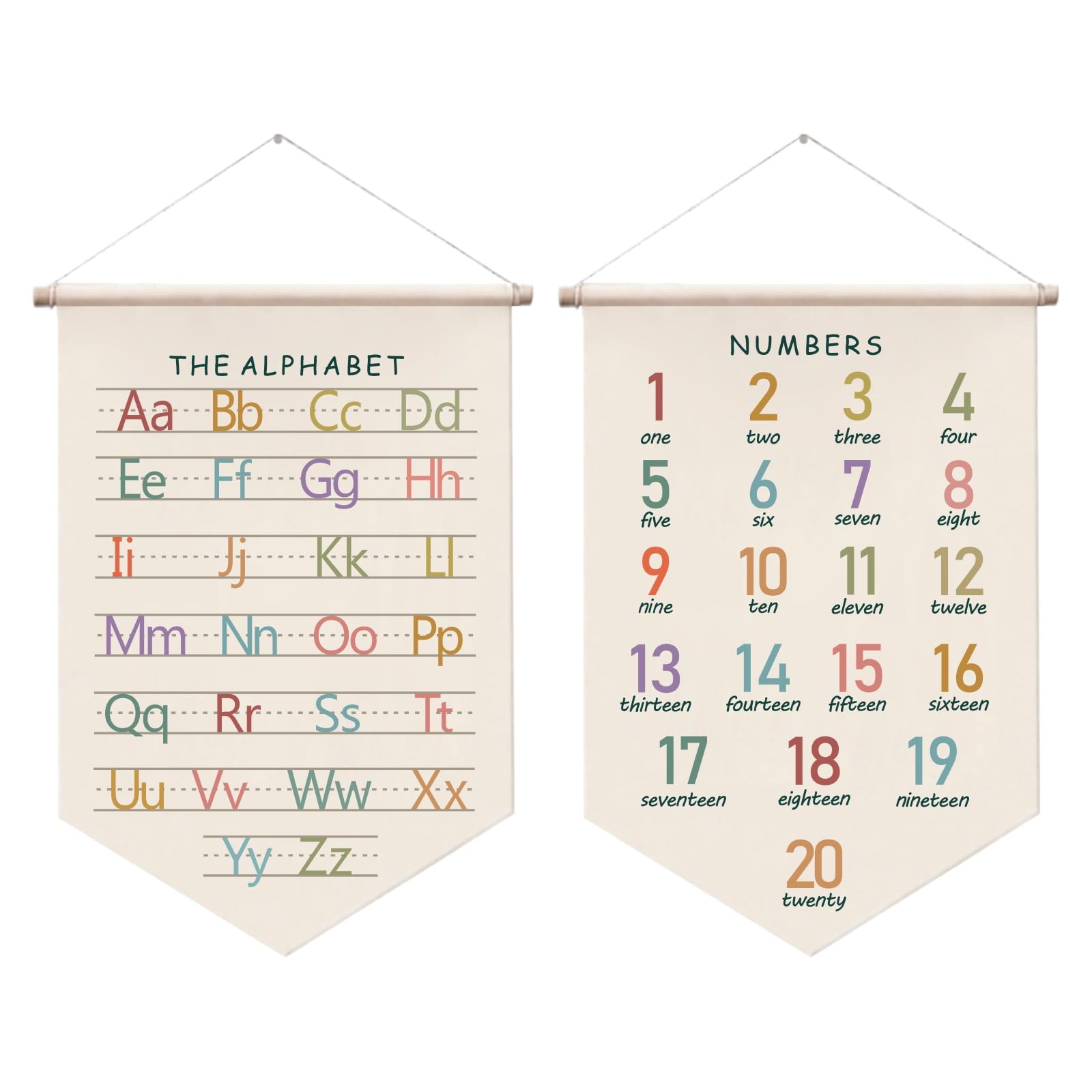 Snapklik.com : Alphabet Wall Banner Number Wall Hanging Alphabet Number ...