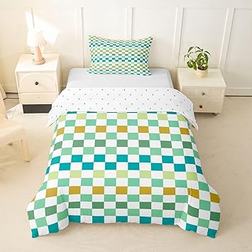 feelingyou Gradientraster Bettwäsche Set Aquarell Plaid Bettbezug S ...