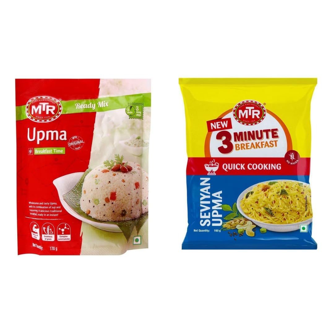 MTR unique super upma combo - MTR Plain Upma Mix 170g + MTR Seviyan ...