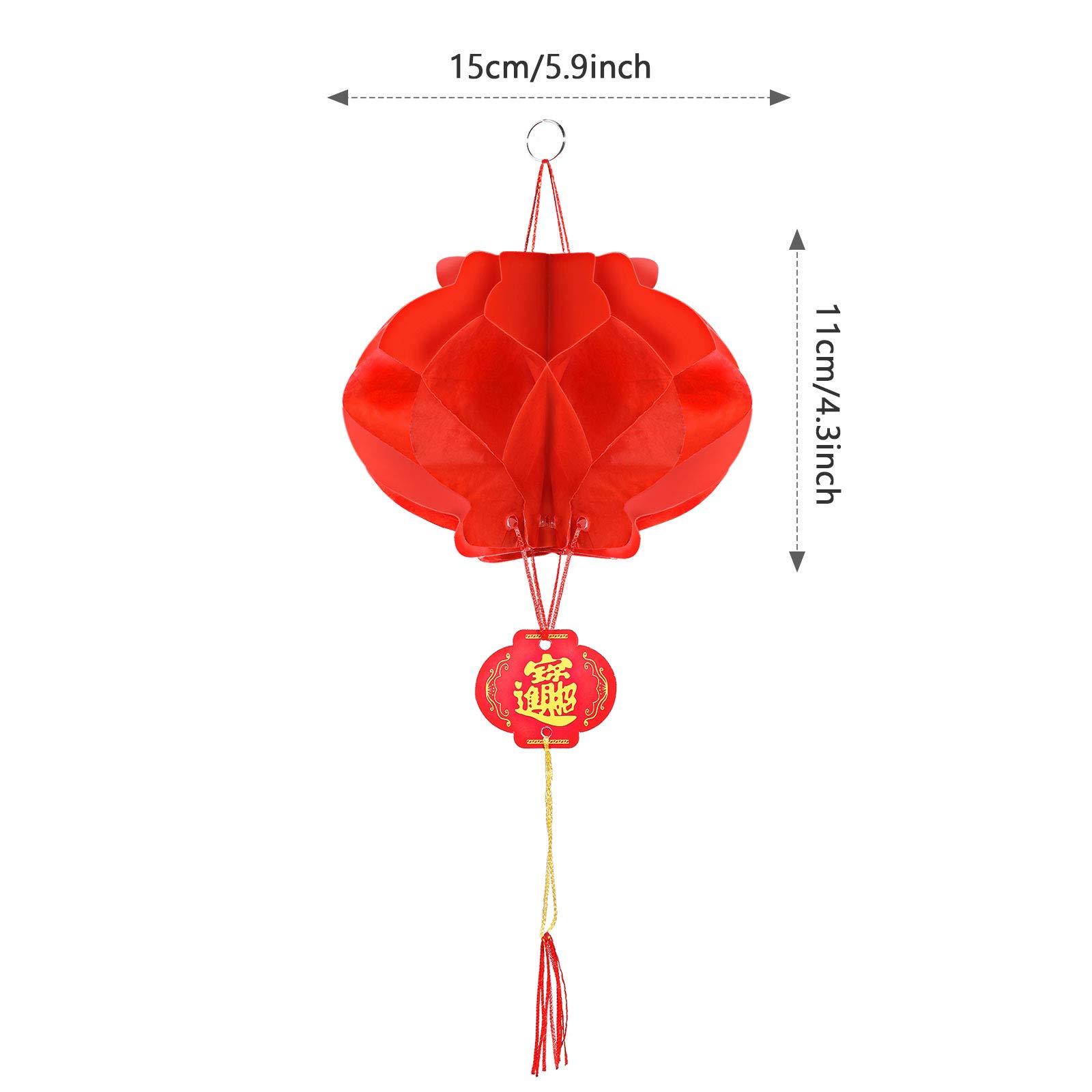 Snapklik.com : 30 Pieces Chinese New Year Red Paper Lanterns Chinese ...