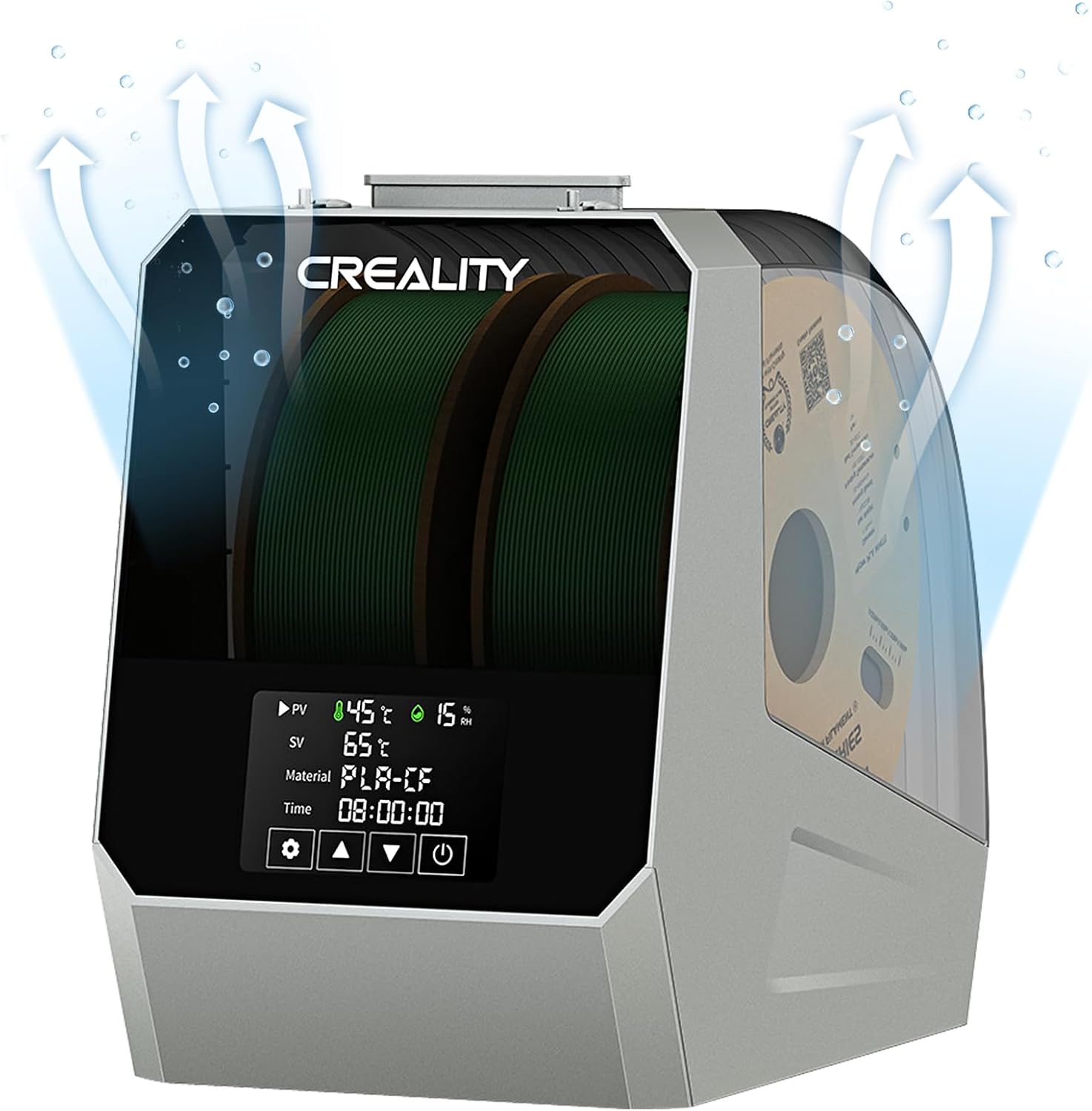 Amazon.com: Creality Filament Dryer Box Space PI Plus 2 Spools,One-Key ...