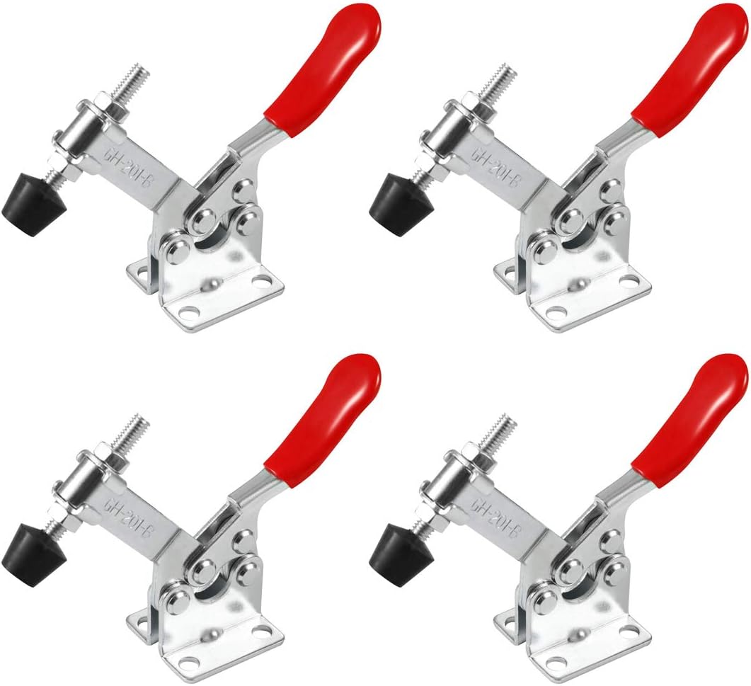 IMAGINE New 4PCS Hand Tool Toggle Clamp 201A Antislip Red Horizontal ...