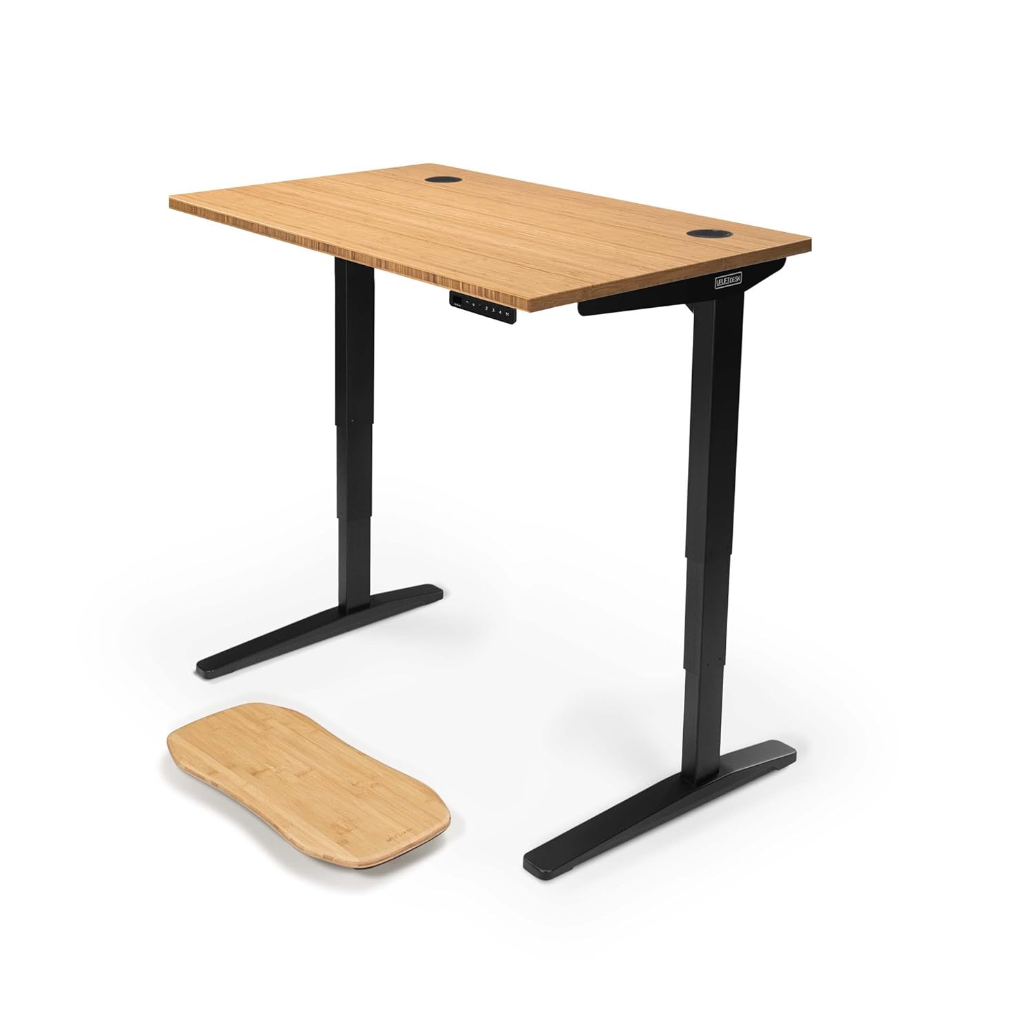 UPLIFT Desk V2 2-Leg Height Adjustable Standing Desk (Black), 1" Thick ...