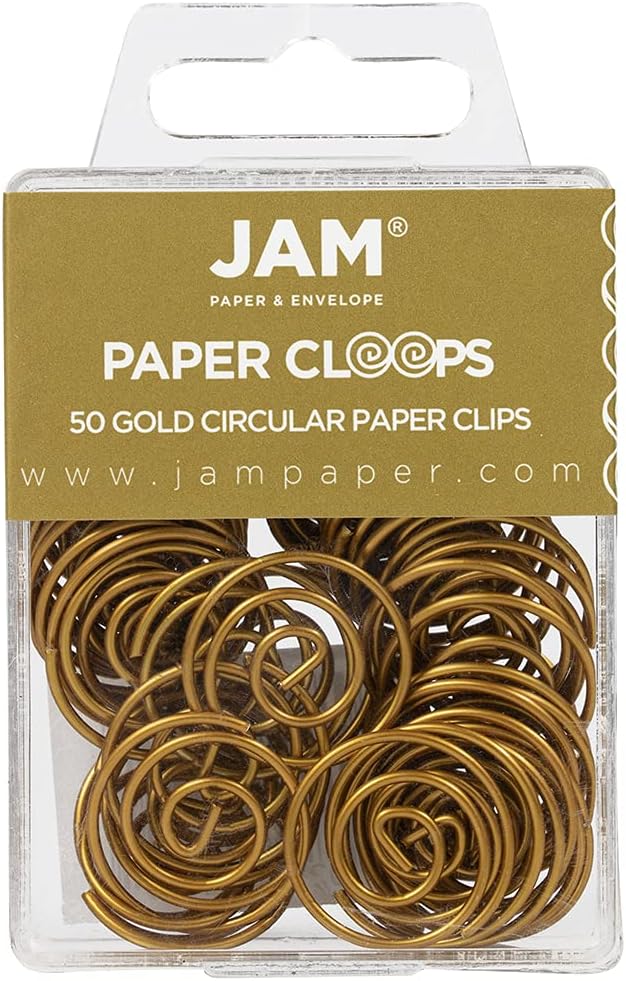 Amazon.com : JAM PAPER Colorful Butterfly Clips - Gold Paper Clamps ...