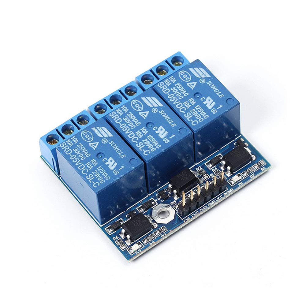 Buy 3 Channel Relay Module with Optocoupler Isolation Opto-Isolated ...