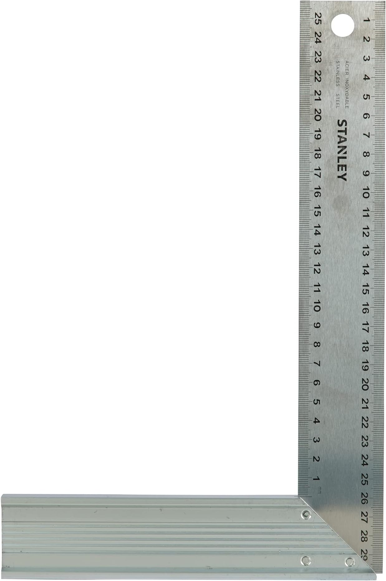 Stanley 1-45-686 Équerre de menuisier en Acier inoxydable Largeur 300 ...