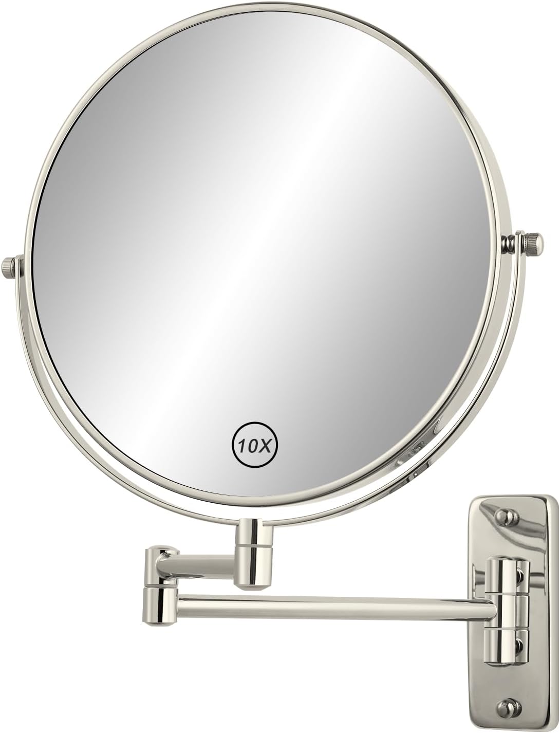 Amazon.com: FFowcye 8" Wall Mount Magnifying Mirror, 1X/10X Double ...