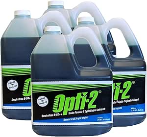 Amazon.com : Opti-2 20044 1 Gallon 2-Cycle Engine Lubricant w/ Fuel ...