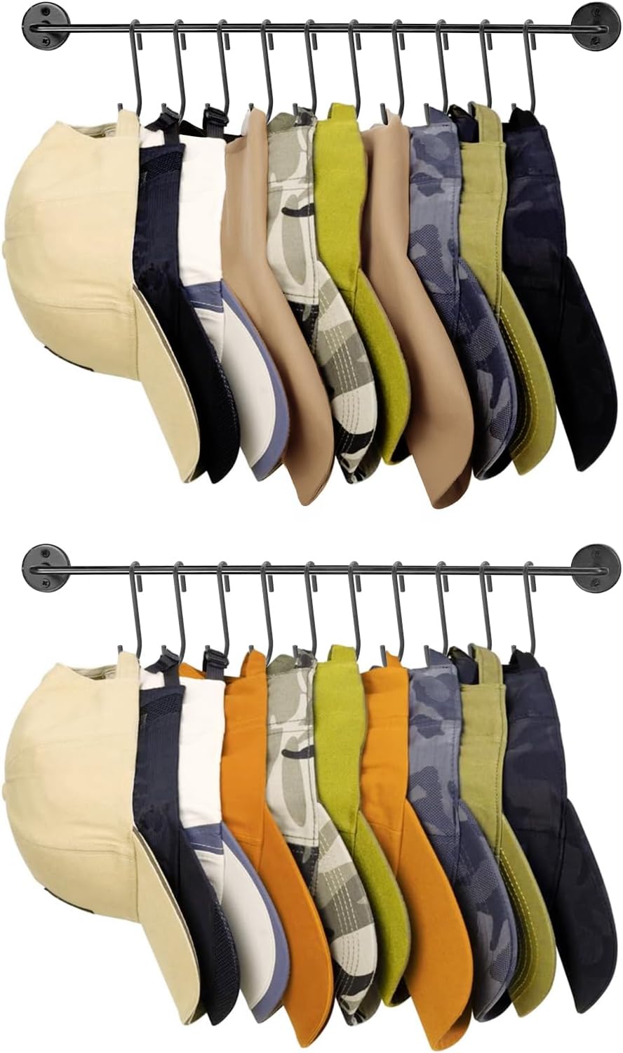 Amazon.com: Kruodop Hat Rack for Wall Baseball Cap Organizer Hanger ...