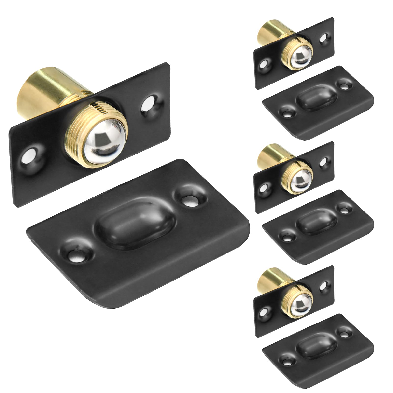 Snapklik.com : HOMOTEK 4 Pack Closet Door Ball Spring Catch Replacement ...