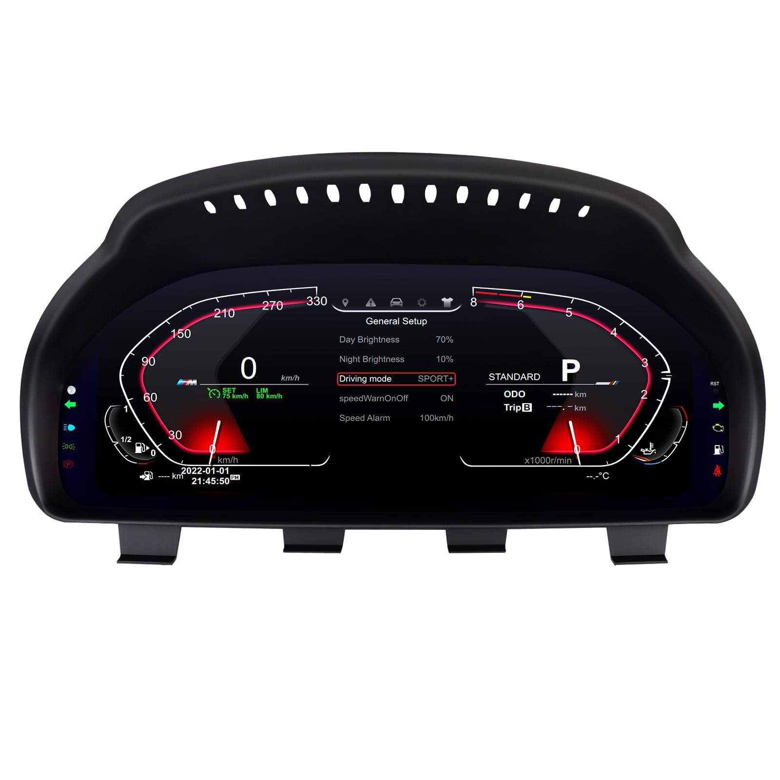 Buy hizpo 12.3 inch Digital Dash Instrument Cluster for BMW 5/6/7/X3/X4 ...