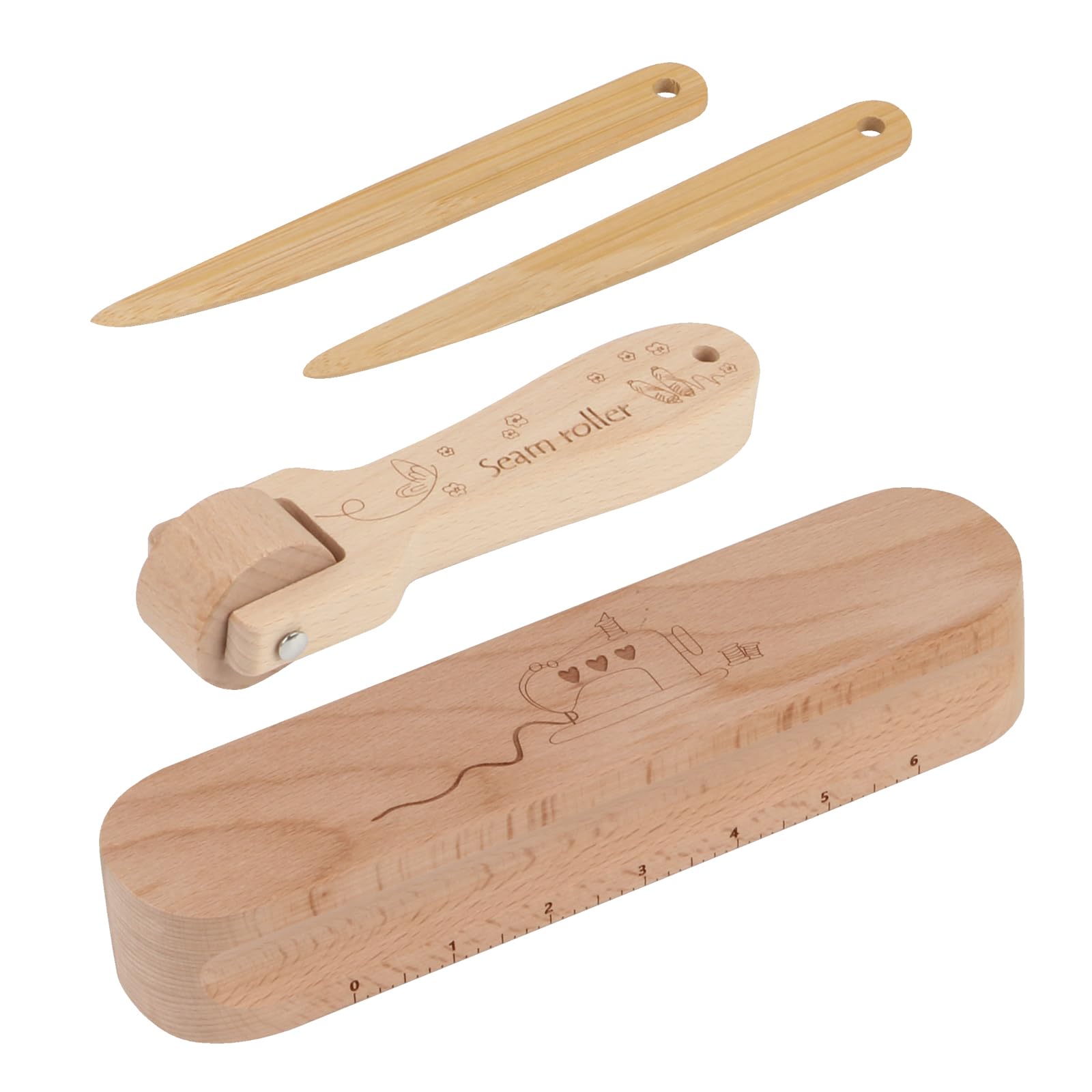 Amazon.com: FMTYAOIU Beechwood Tailors Clappers, Seam Roller Beech ...