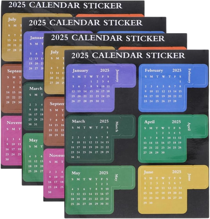 Amazon.com: NUOBESTY 2set Colorful Monthly Planner Stickers Easy to ...