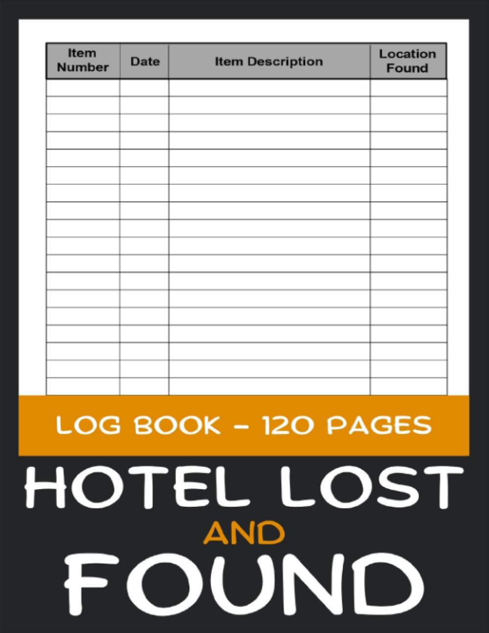 Amazon.com: Hotel Lost And Found Log Book: Organize, Track, and Reunite ...