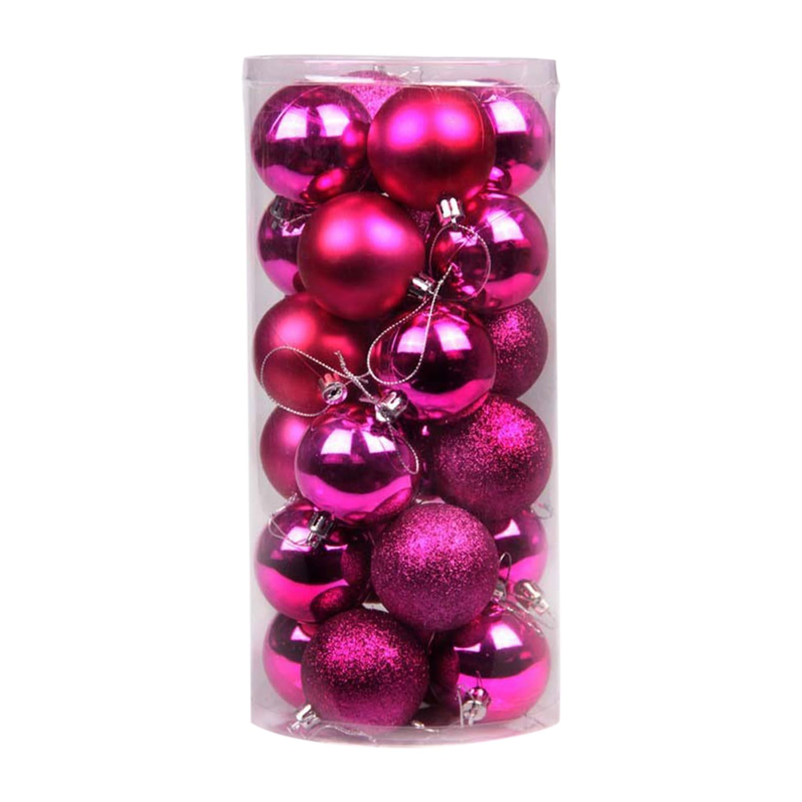 Amazon.com: 24 Pcs Christmas Tree Hanging Balls, 2.36" Hanging ...