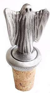 Amazon.com: 1000 Badges Spooky Ghost Cork & Pewter Wine Spirits Bottle ...