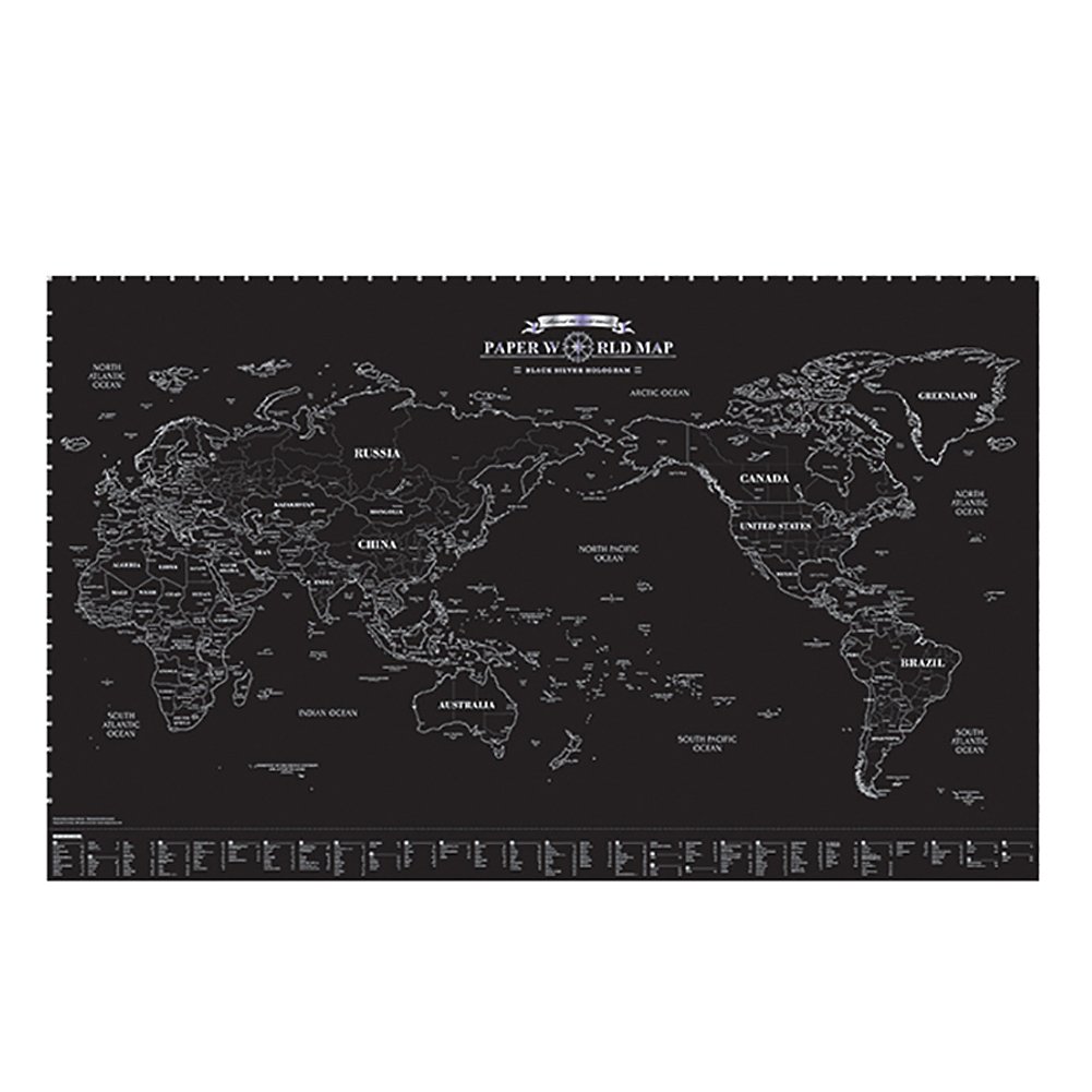 Unique And Beautiful Paper World Map Decorator National Geographic ...
