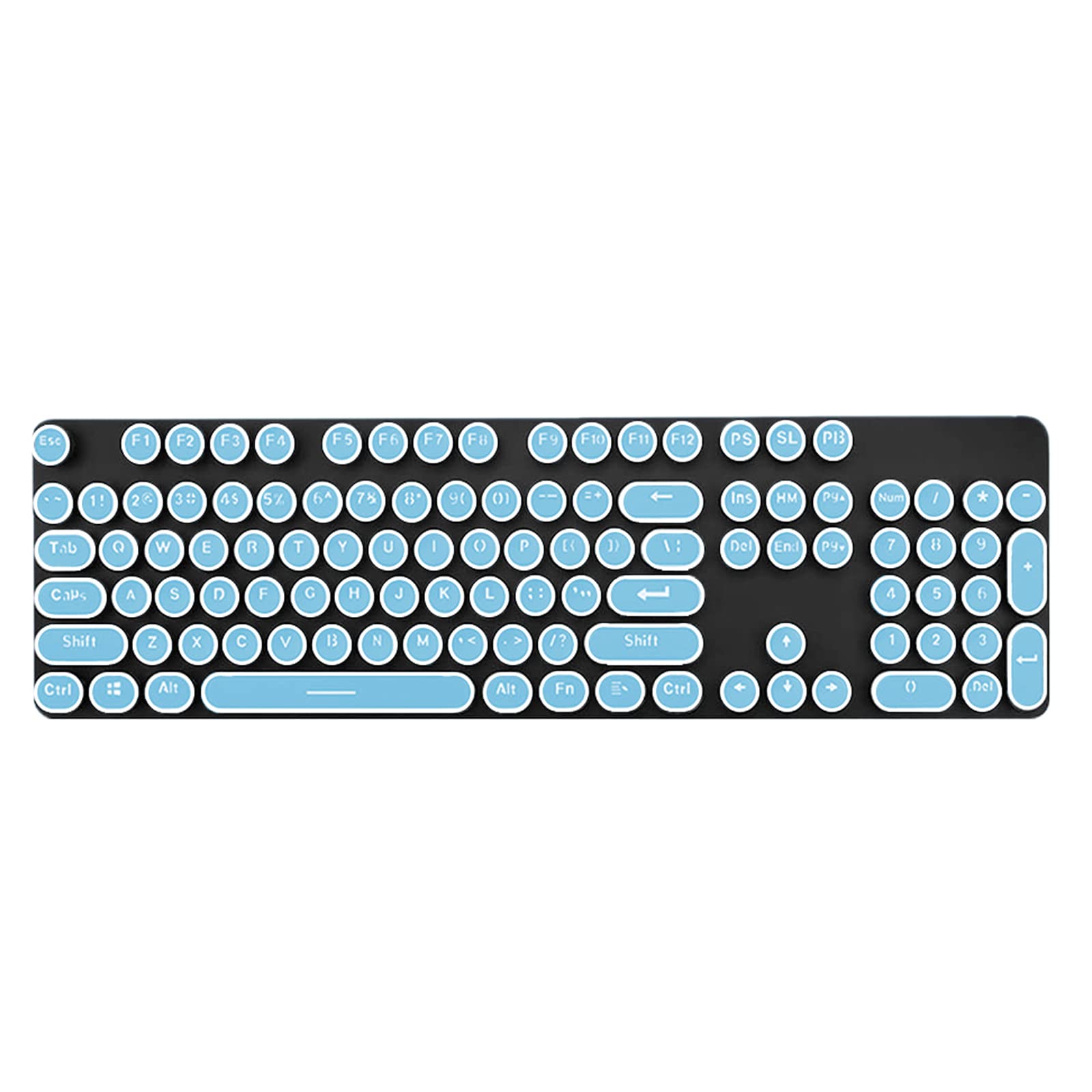 Amazon.com: Blue Keycaps for Gaming Keyboard, Round Keycaps for ...