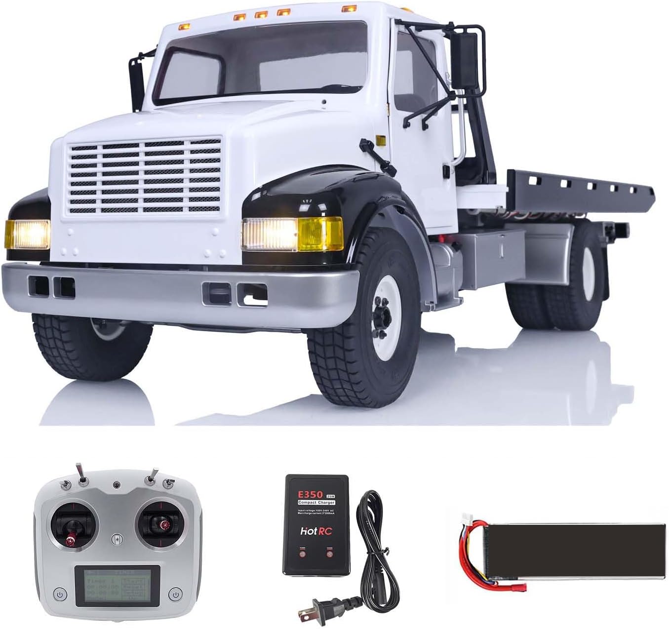 wheelfun CROSSRC 1/10 RC Road Rescue Vehicle WT4 Remote Control Wrecker ...