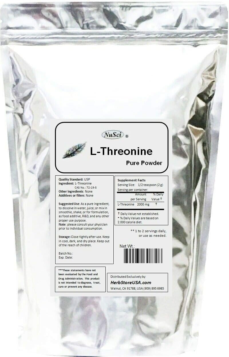 Amazon.com: NuSci L-Threonine Powder Pure (100 Grams (3.52 oz ...
