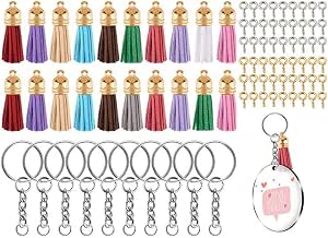 Acrylic Keyring Blanks 200pcs Acrylic Blank Keyrings Polished Edges ...