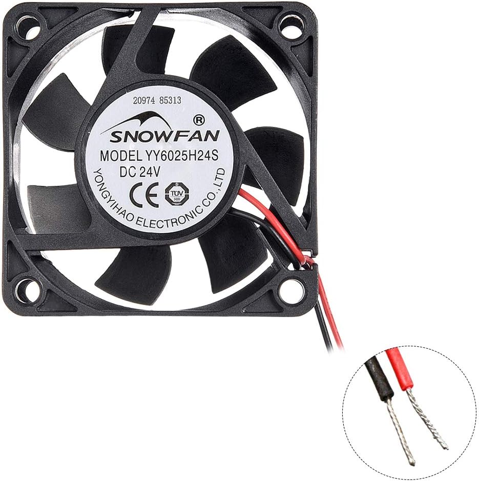 sourcingmap SNOWFAN Authorized 60mm x 60mm x 25mm 24V Brushless DC ...