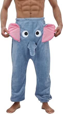 Elephant Pajama Pants Men, Elephant Mens Pajama Pant, Funny Elephant ...