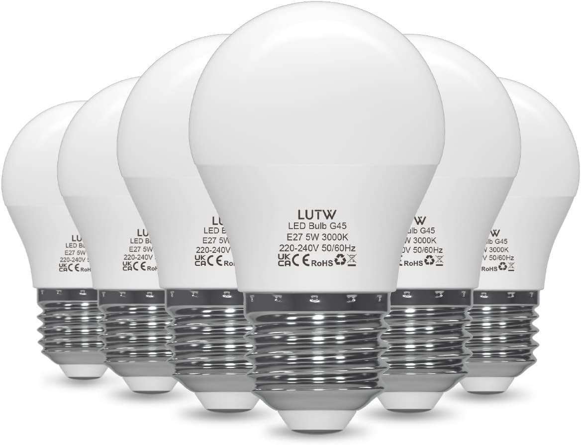 LUTW E27 LED Light Bulb, Small Edison Screw in Light Bulbs 5W (40W ...