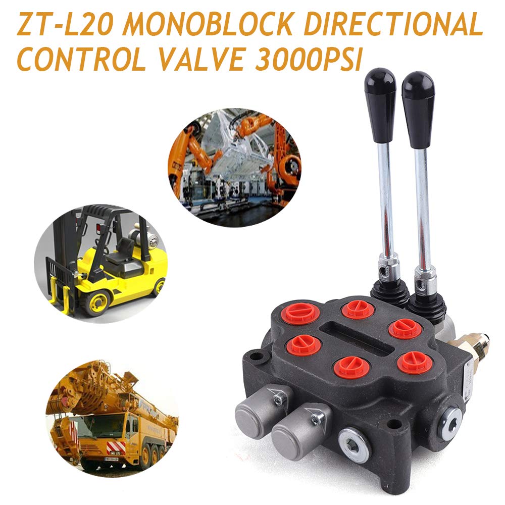Buy 2/3 Spool 25GPM Double Acting with 20GPM Hydraulic Valve Tractors ...