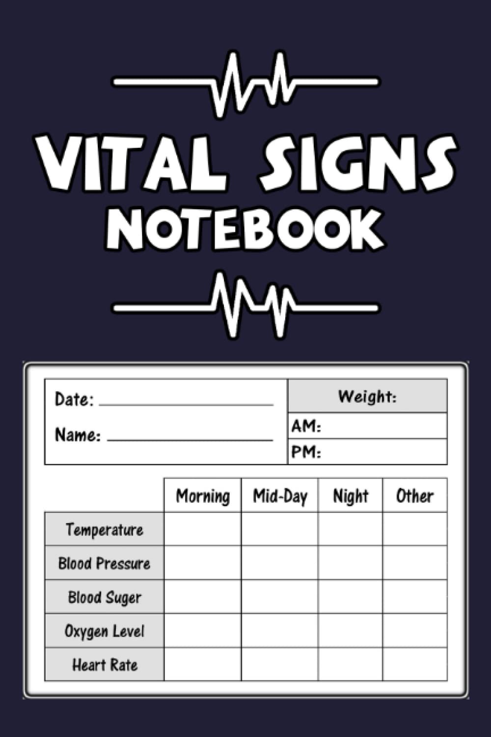 Vital Signs Flow Sheet Vital Signs Log Book: Nurse Vital Signs Flow