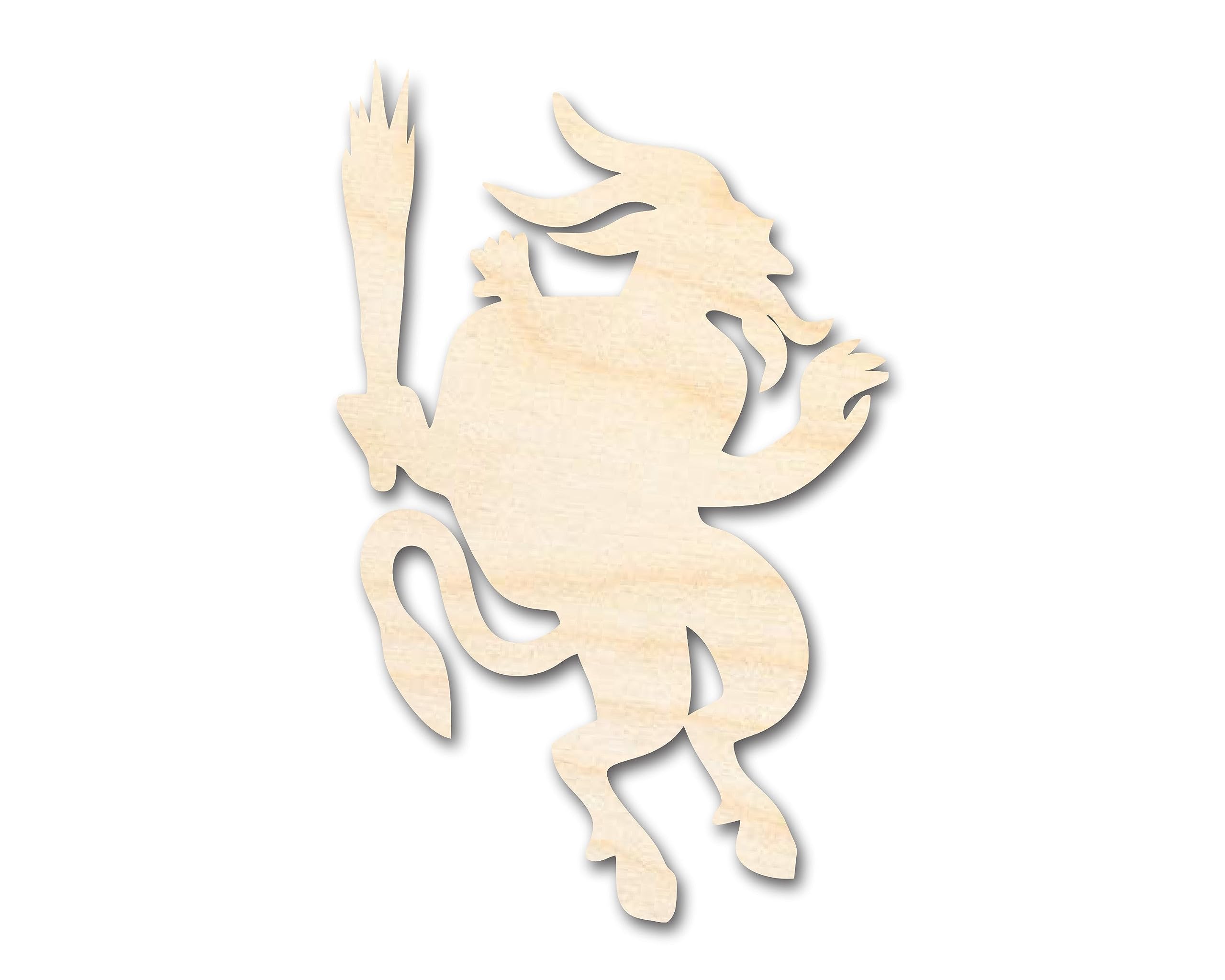 Amazon.com: Unfinished Wood Krampus Shape | Craft Cutout | up to 36 ...