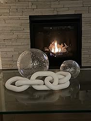 Wood Chain Link Decor | Hand Boho Carved Wood Chain Decorativefor Table ...