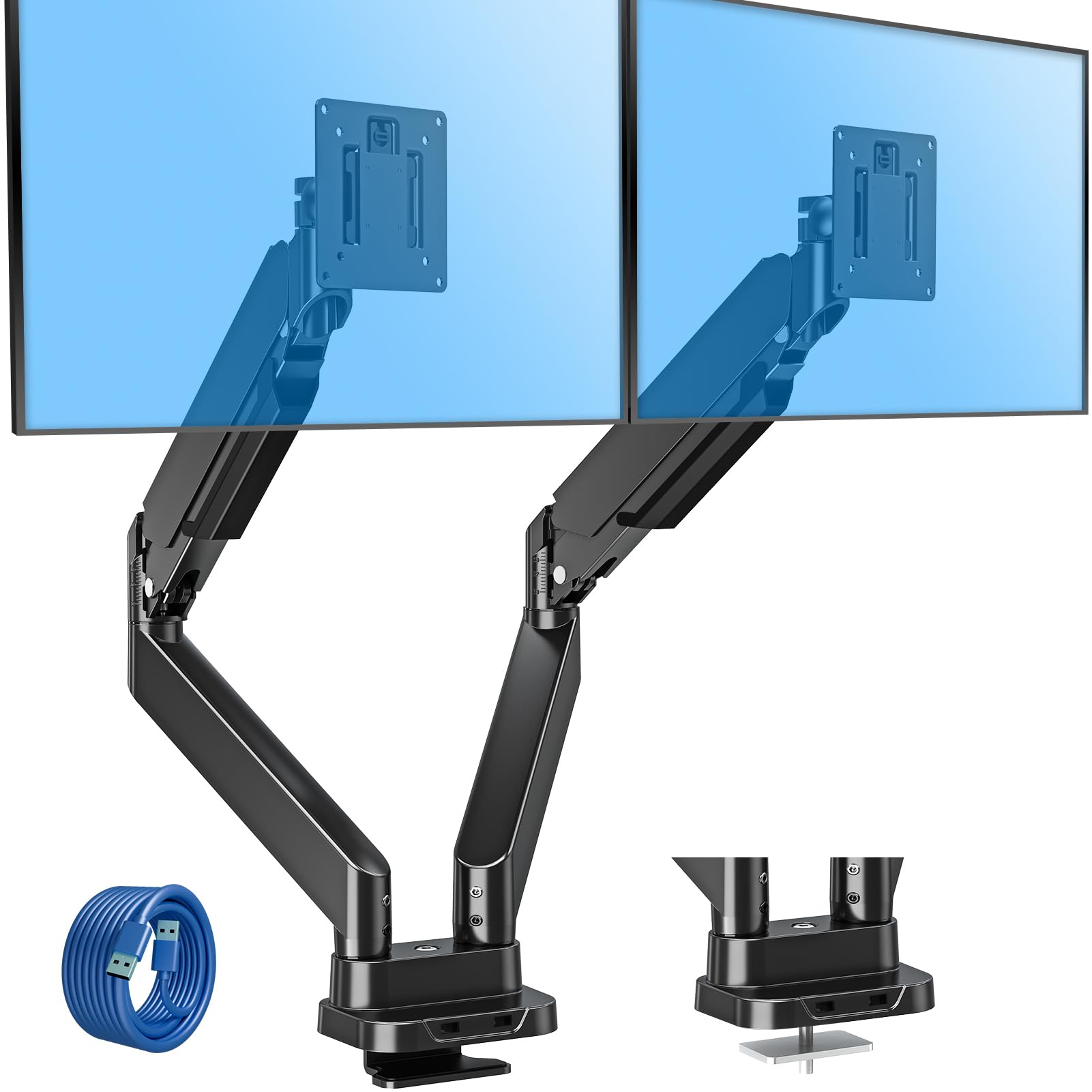 Snapklik.com : MOUNTUP Dual Monitor Mount Fits 13-39 Screen, Ultrawide ...