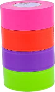 Tofficu 4 Cinta de Marcaje de Caza de PVC No Adhesiva Brillantes ...