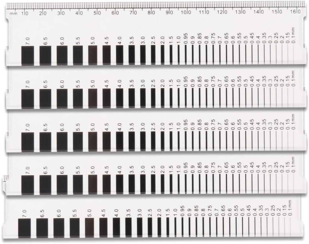 Mountlaser Gap Measure Crack Ruler, Concrete Crack Gauge Width Ruler ...