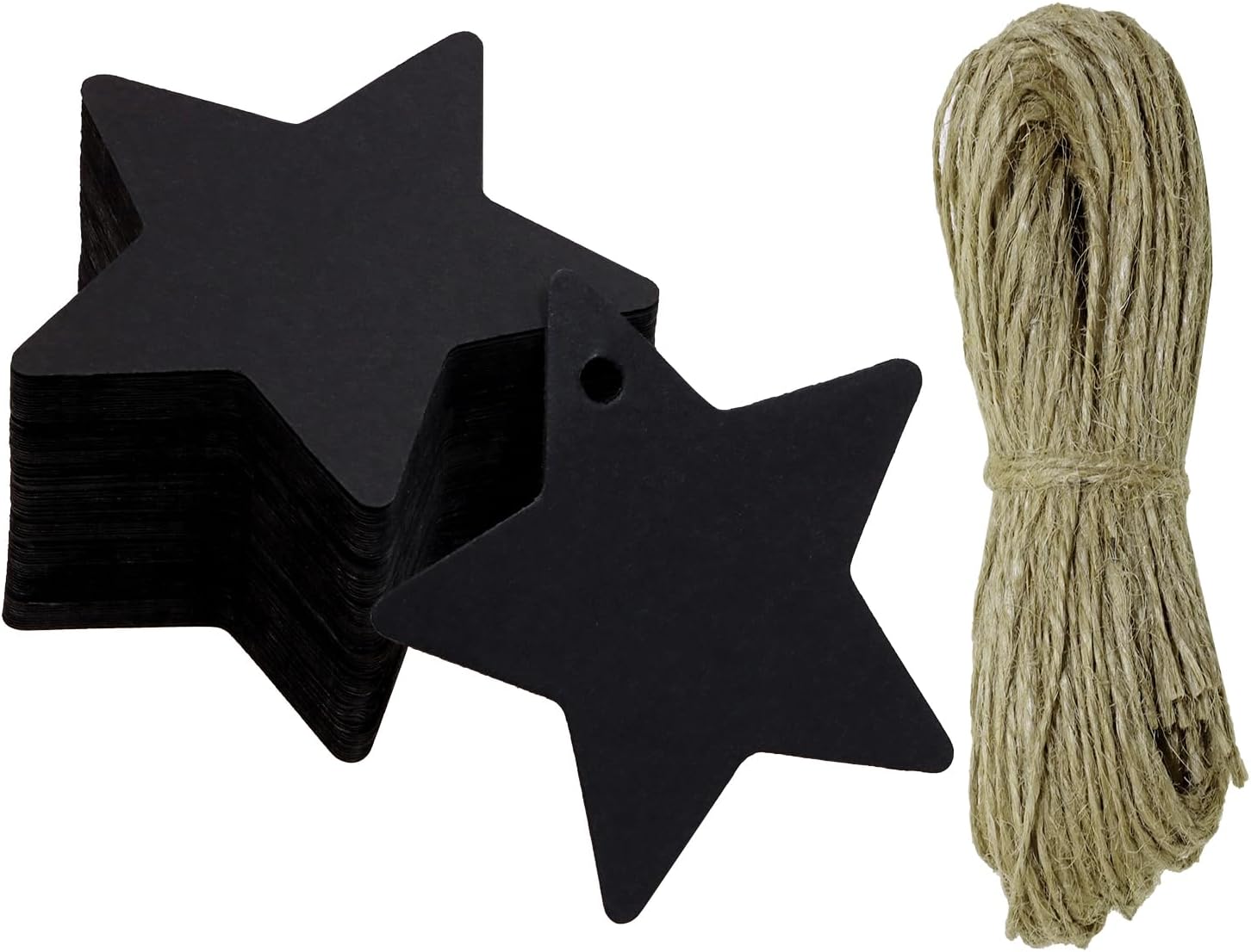Amazon.com : Tupalizy Star Gift Tags Blank Paper Hang Tags Labels with ...