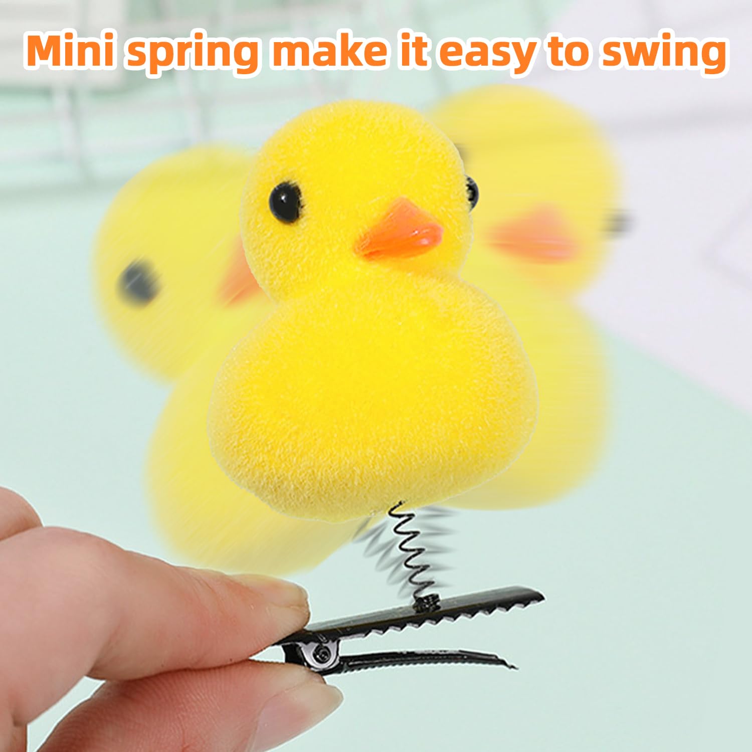 Snapklik.com : FXMHEHBB 12 Pack Yellow Duck Hair Clips For Girls Women