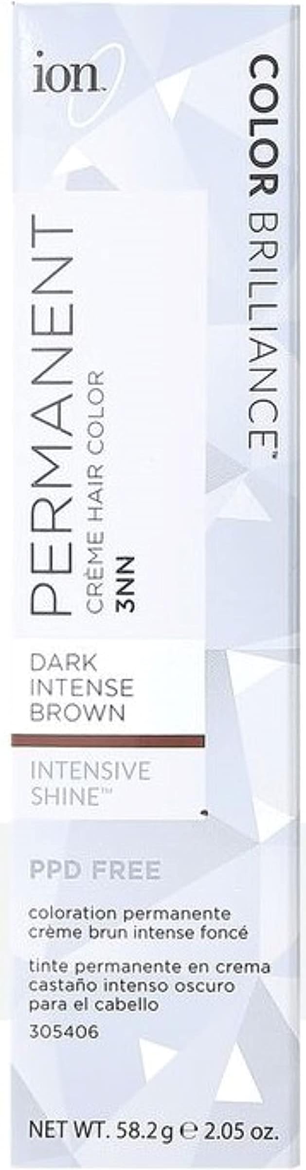 Amazon.com : Ion 3NN Dark Intense Brown Permanent Creme Hair Color 3NN ...