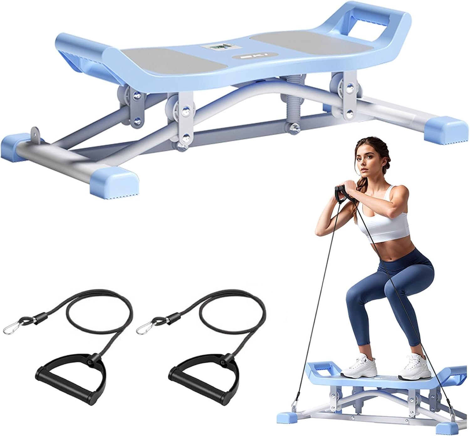 Upgraded Sliding Ski Machine for Exercise at Home, Balancing Steppers ...
