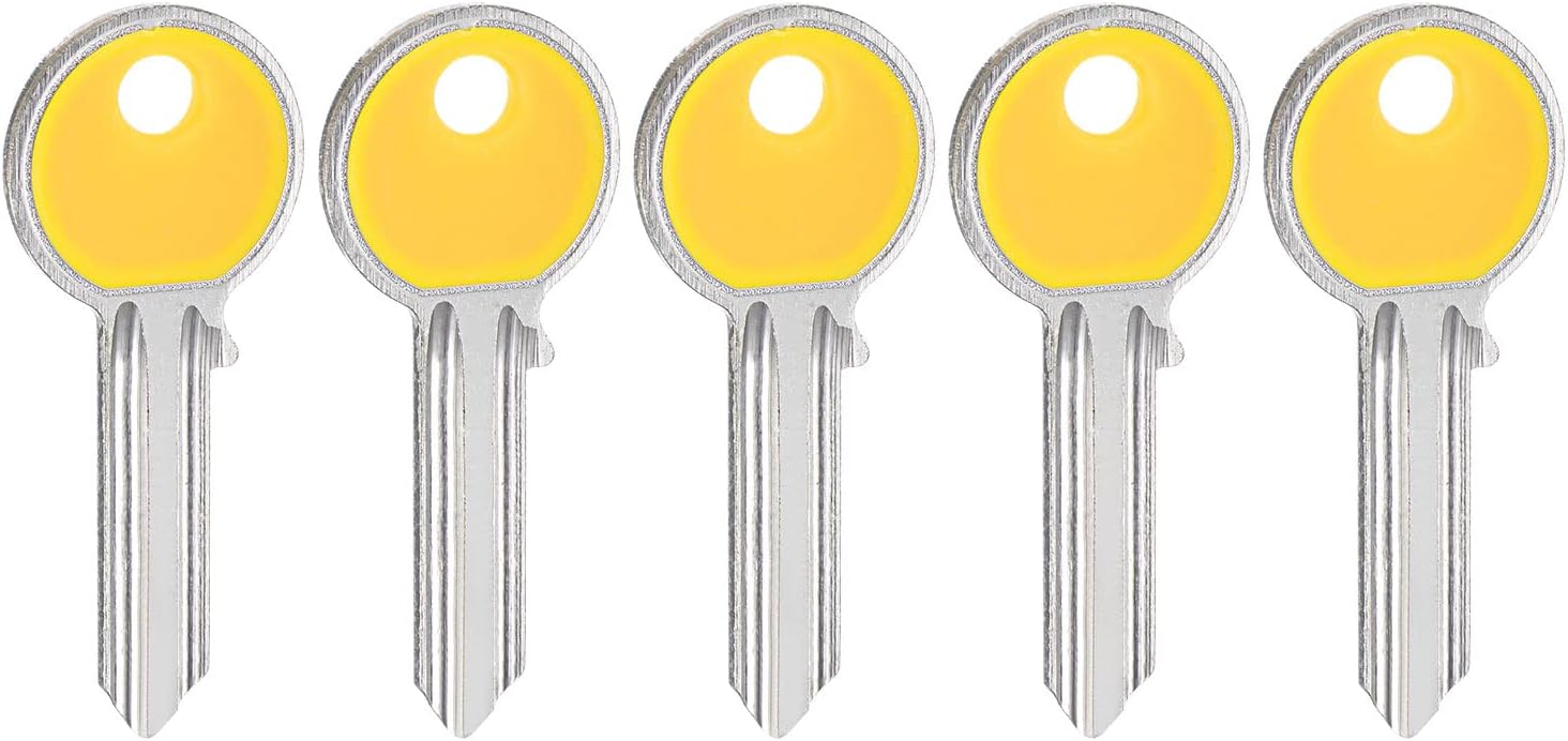 uxcell Key Blank, 27.6mm Length 2 Slot Brass New Uncut Replacement Tool ...