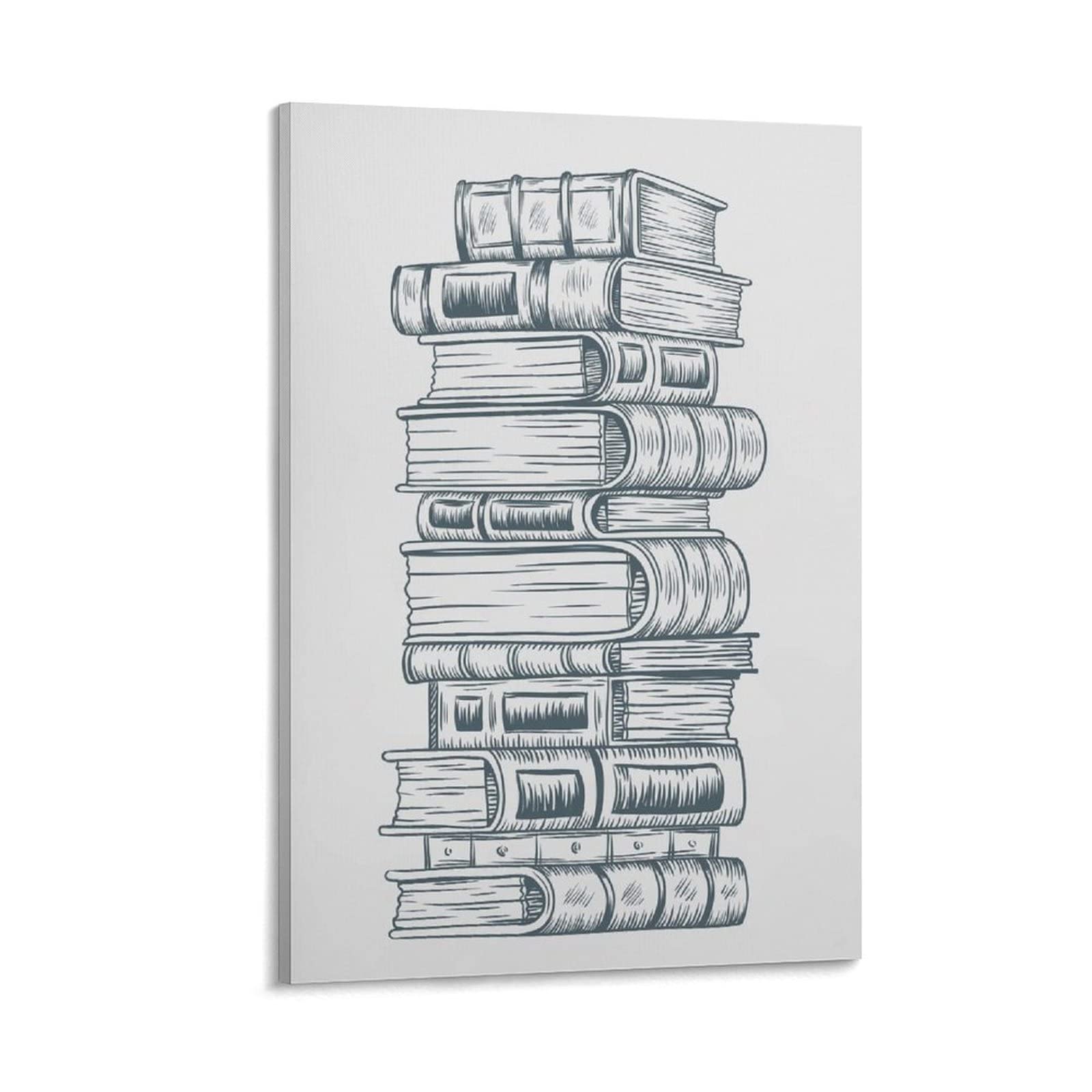 Stack Of Books Painting
