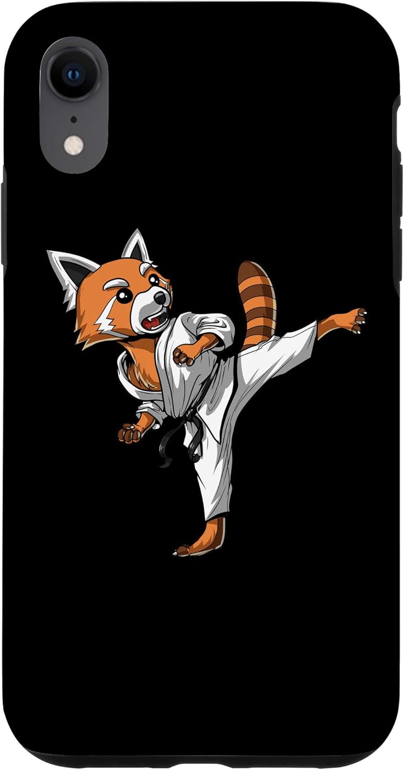 Amazon.com: iPhone XR Red Panda Karate Ninja Martial Arts Kickboxing ...