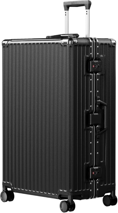 Amazon.com | AnyZip Luggage PC+ABS Aluminum Frame Zipperless Checked ...
