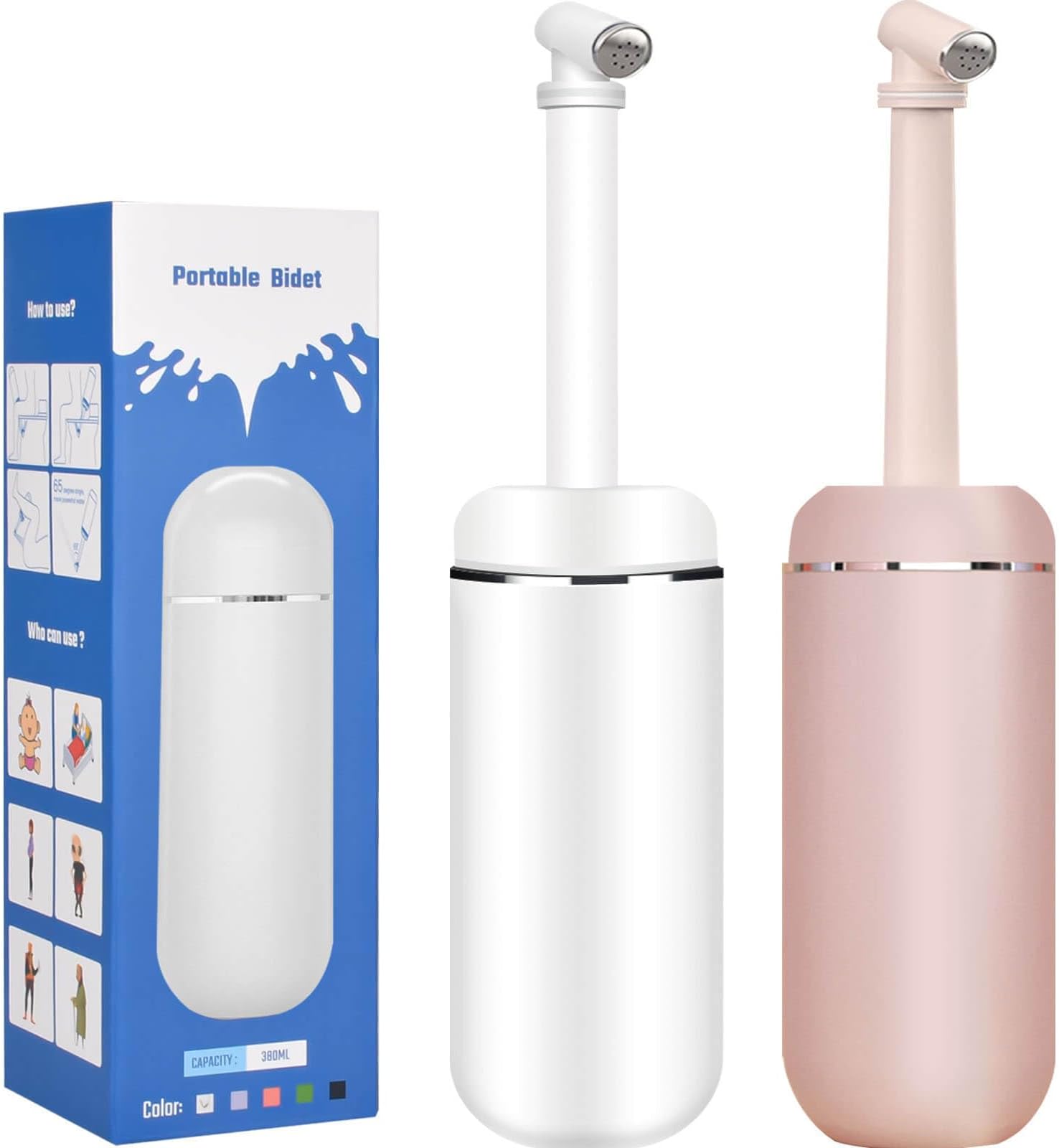 Amazon.com: Easy@Home Portable Bidet for Travel: Handheld Sprayer Kit - Personal Hygiene Peri ...