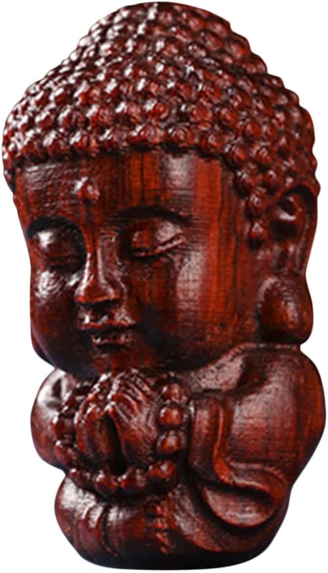 NOLITOY Buddha Statue Ornament feng Shui Statue Wooden Buddha Figurine ...